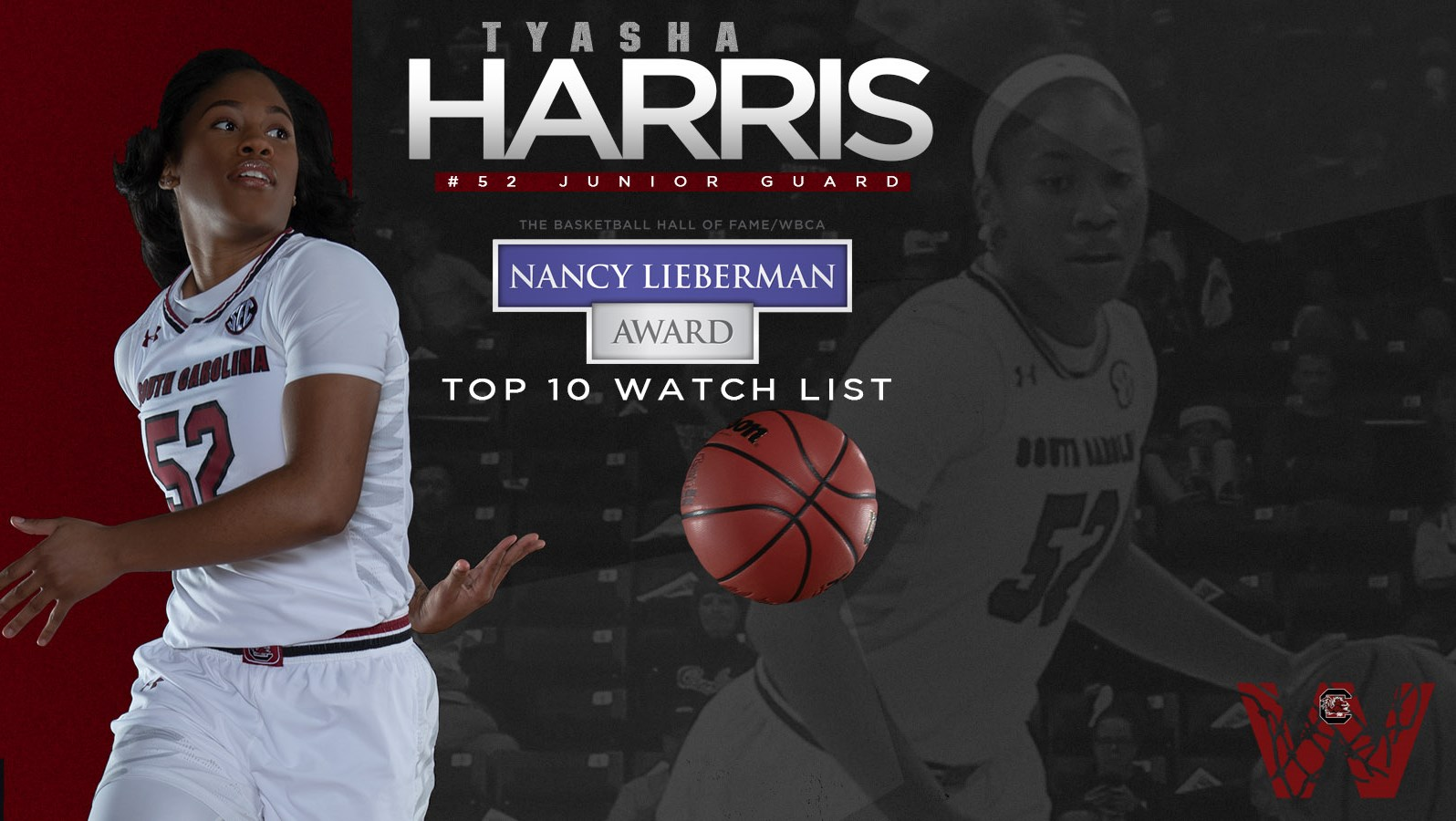 Tyasha Harris on Lieberman Award Top 10 – University of South Carolina ...