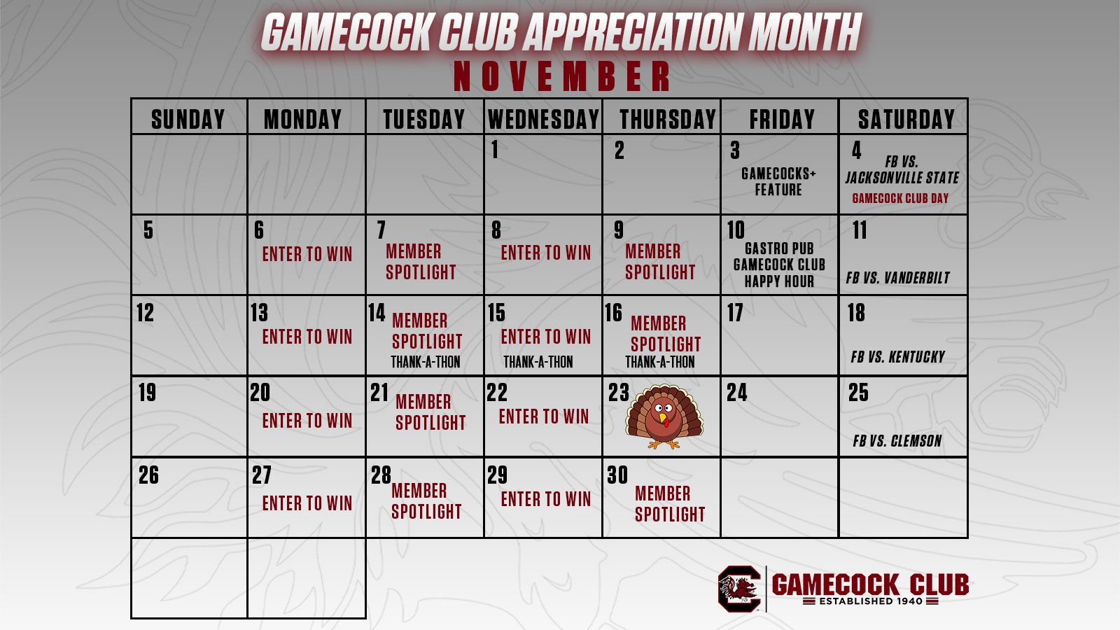 November is Gamecock Club Appreciation Month – University of South ...