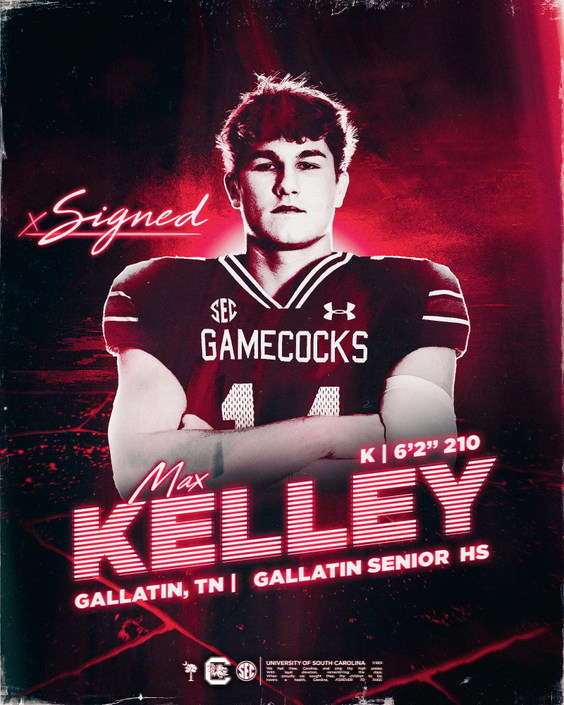 Max Kelley – University of South Carolina Athletics