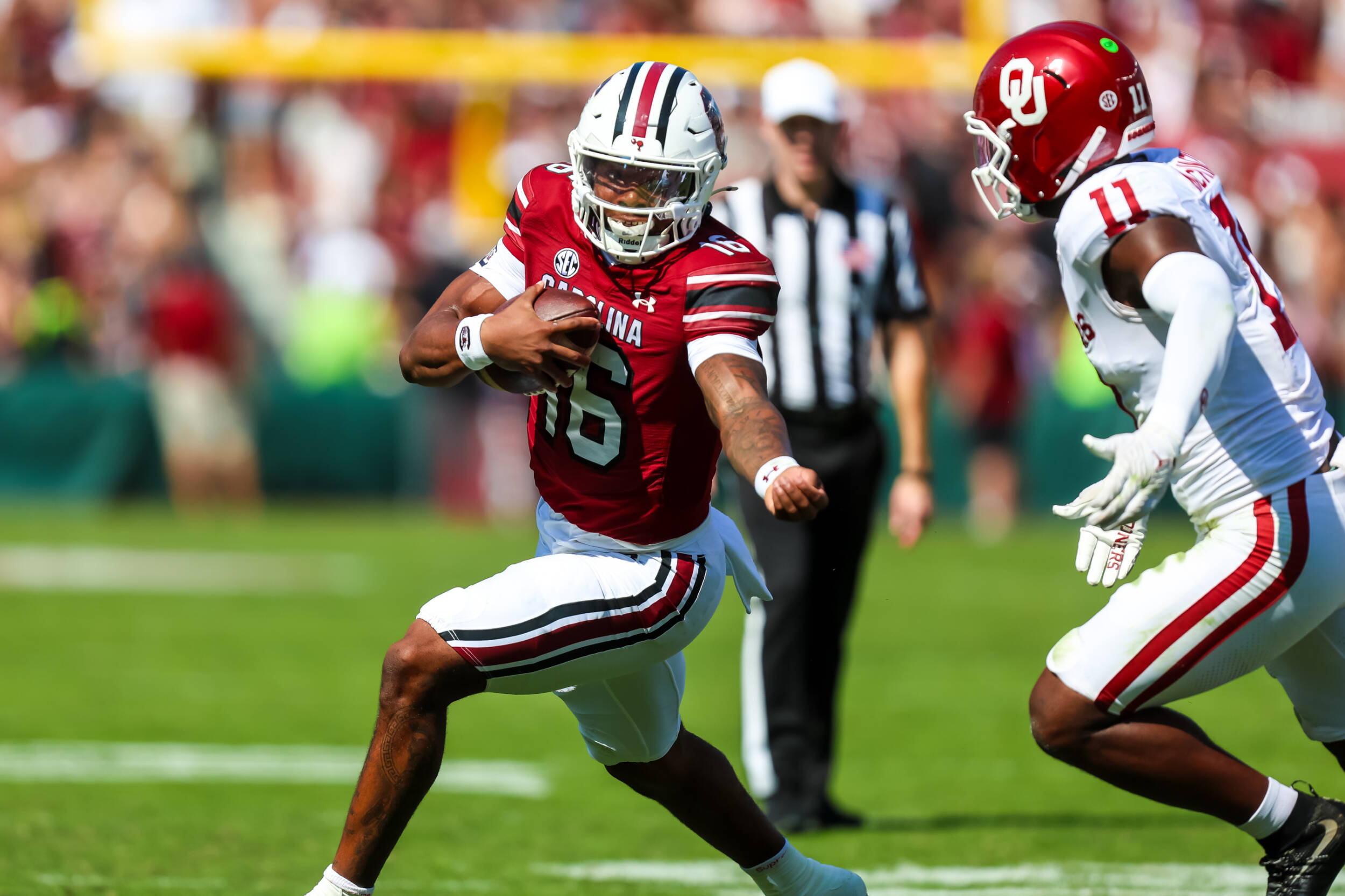 Football Falls to No. 14 Oklahoma Saturday Afternoon – University of ...