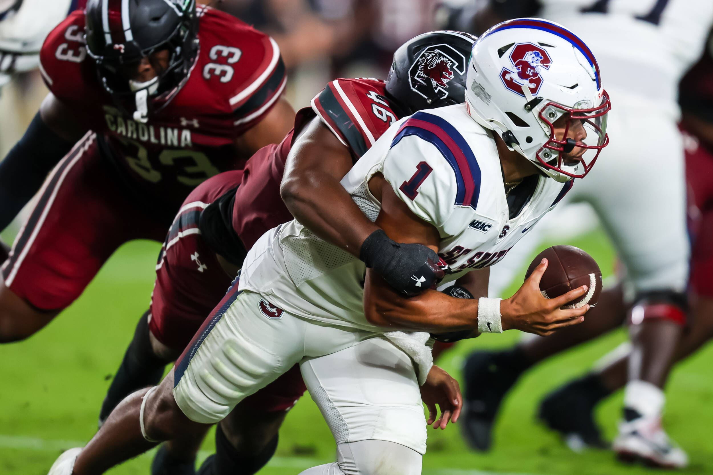 Swain Shines in Football’s 38-10 Win over S.C. State – University of ...