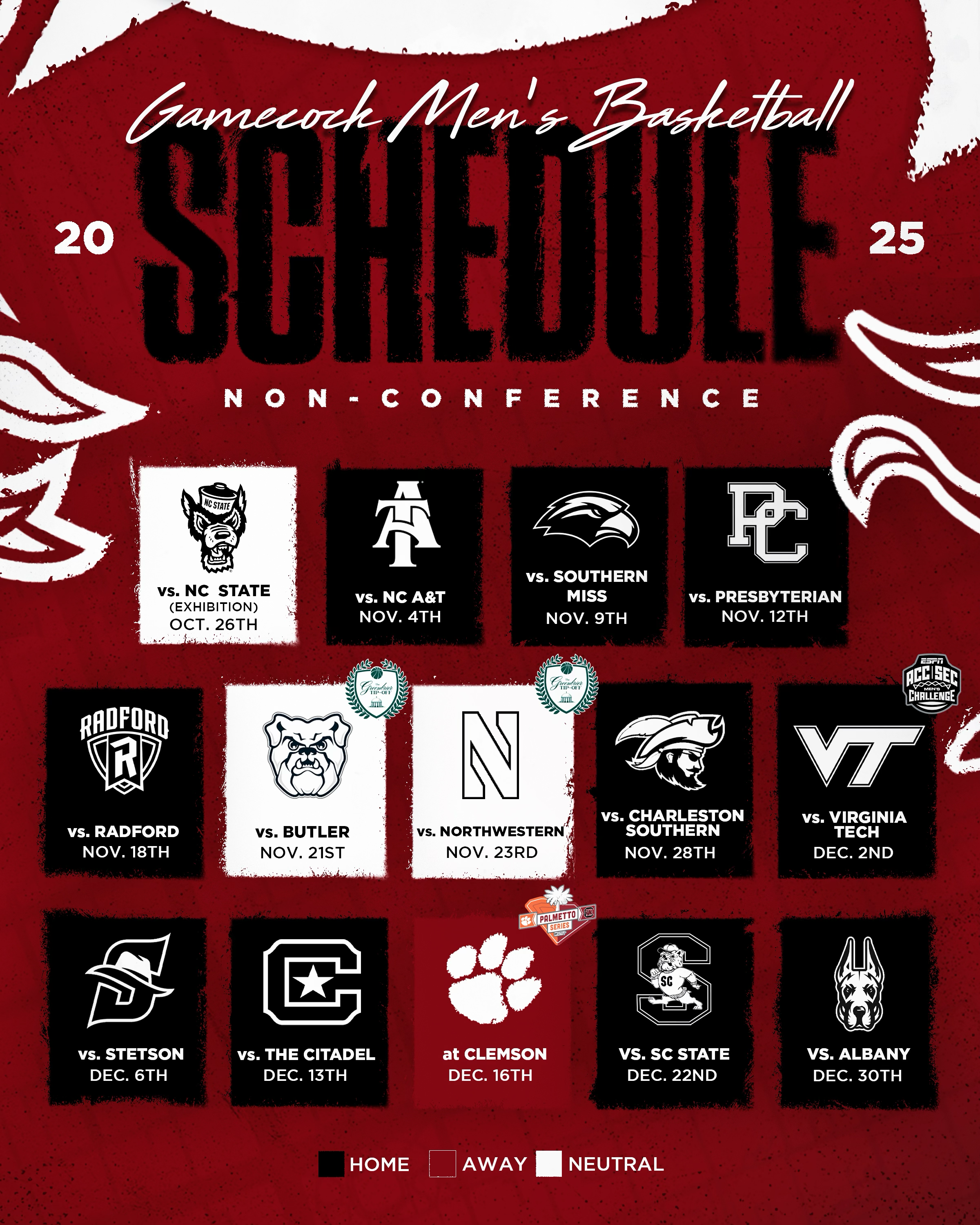 Gamecocks Announce Non-Conference Schedule – University of South ...