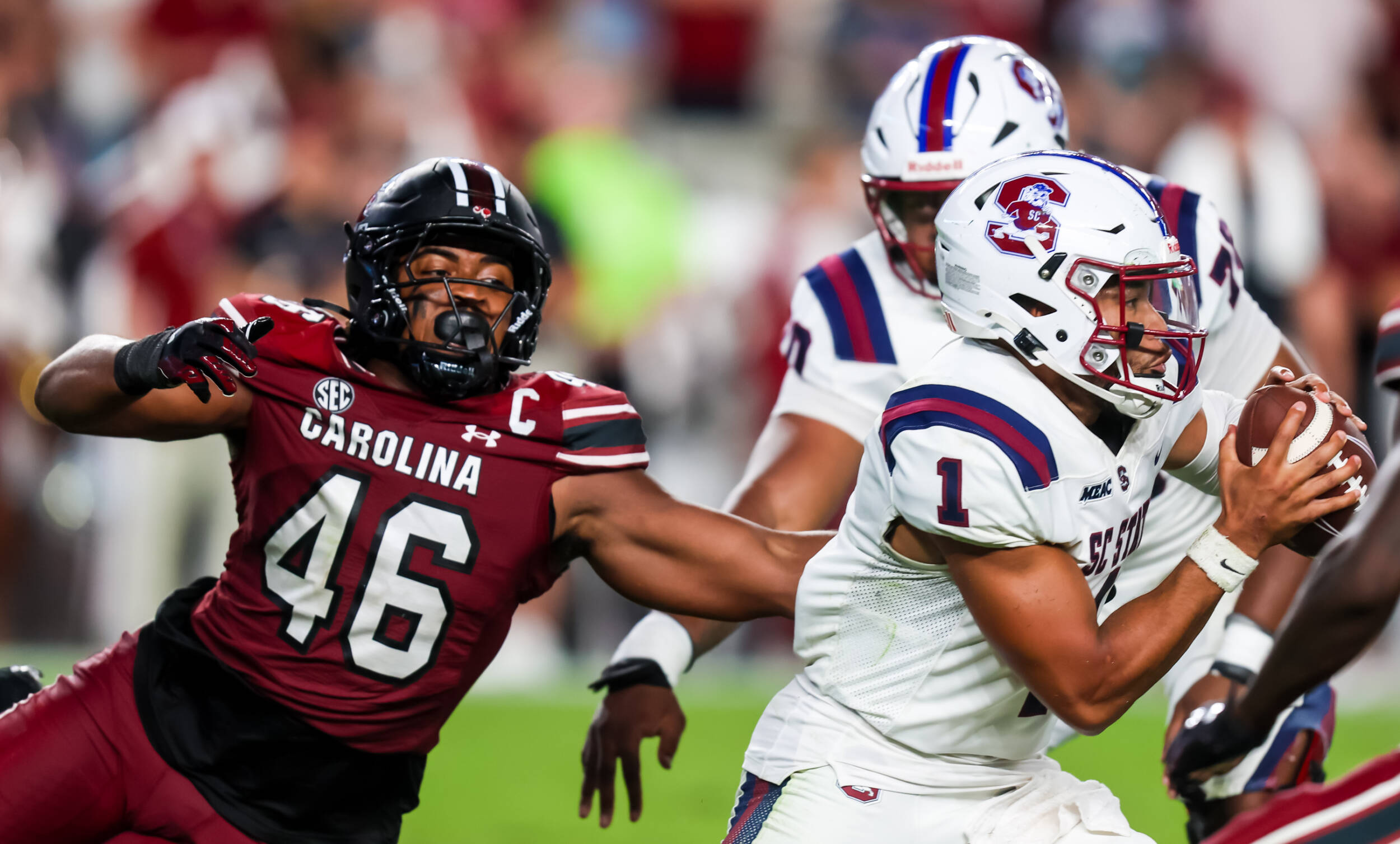 Swain Shines in Football’s 38-10 Win over S.C. State – University of ...