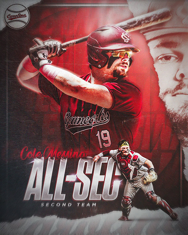 Baseball’s Messina Named Second Team All-SEC – University of South ...